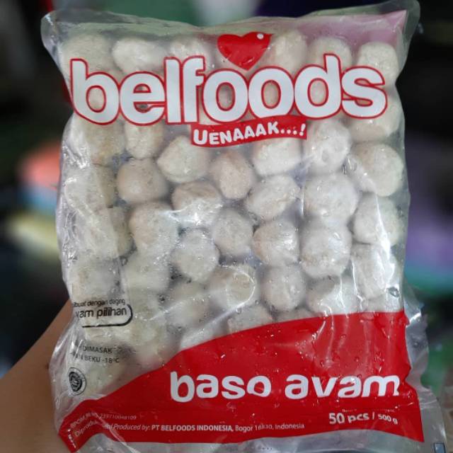 Jual Belfoods uenak baso ayam krikil 500gram 100s | Shopee Indonesia
