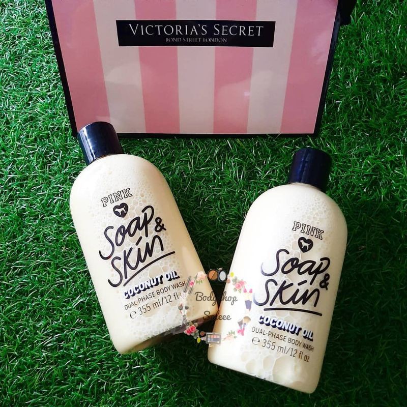 Jual Victoria's Secret Soap & Skin Coconut Oil Body Wash 355ml | Shopee ...