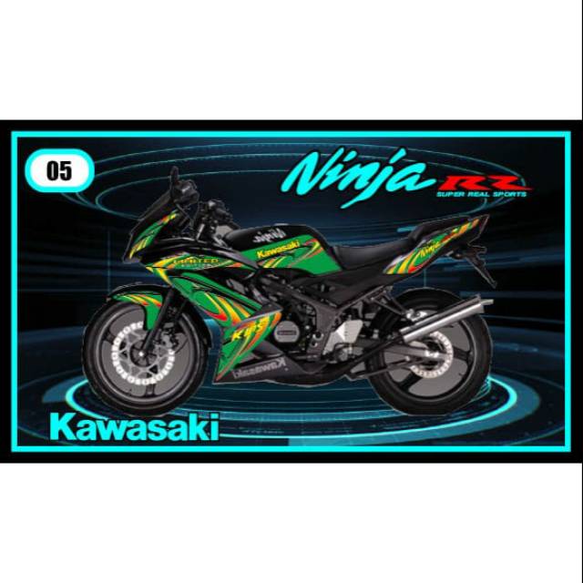 Jual STRIPING STIKER MOTOR NINJA RR NEW SEMI FULL CUSTOM THAILOOK STILE ...