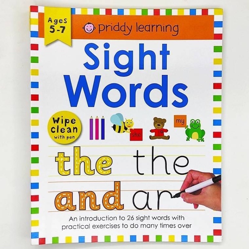 Jual PRIDDY LEARNING - SIGHT WORDS WIPE CLEAN (5-7 YEARS) | Shopee ...