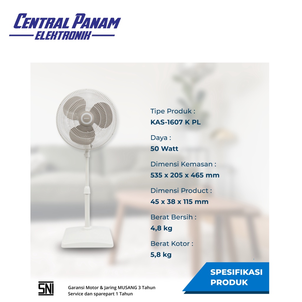 Jual MIYAKO Electric Fan KAS-1607 Central Panam Elektronik | Shopee Indonesia