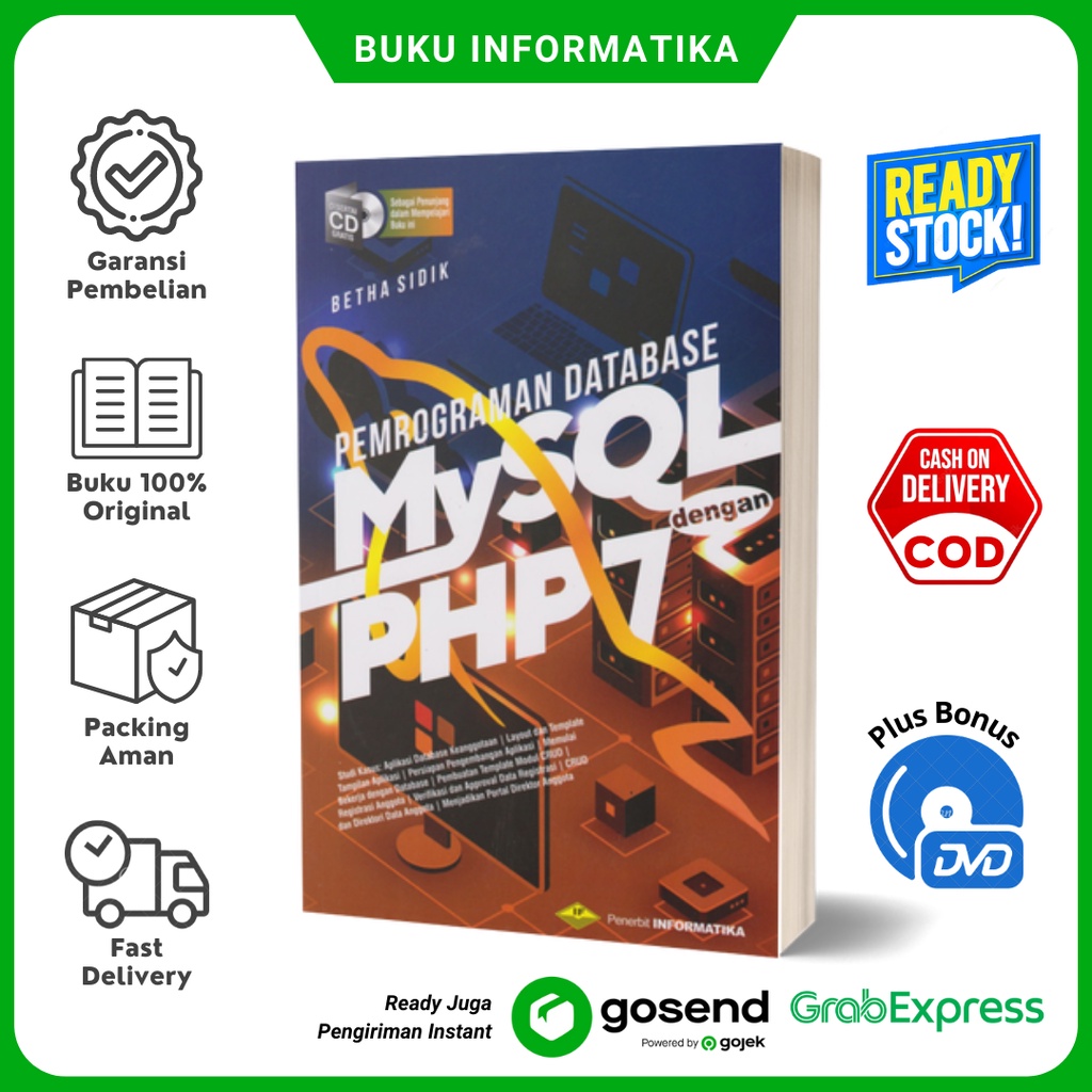Jual Buku Pemrograman Database Mysql Dengan Php7 + Bonus CD | Shopee Indonesia