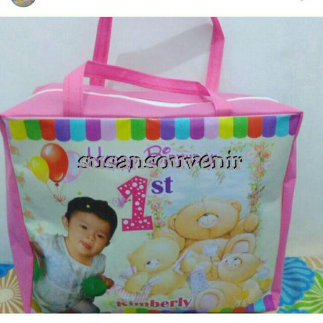 Jual Tas ulang tahun / goodiebag ultah /tas ultah / tas souvenir / tas ...