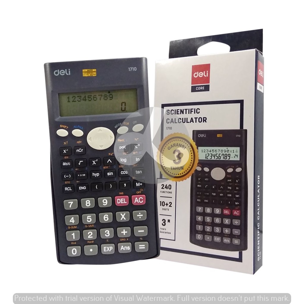 Jual Calculator Kalkulator Deli E-1710 E1710 Original Scientific Ilmiah ...