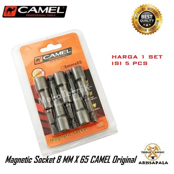 Jual Mata Bor Roofing Mata Sok 1 Set 5 Pcs Magnetic Nut Socket Set 8 Mm ...