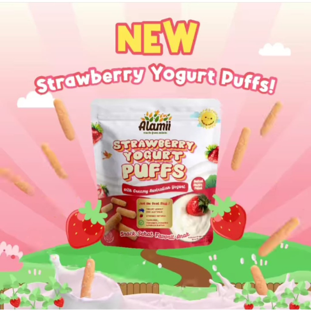 Jual Alamii puff snack mpasi bayi cheese puffs peanut butter puffs ...