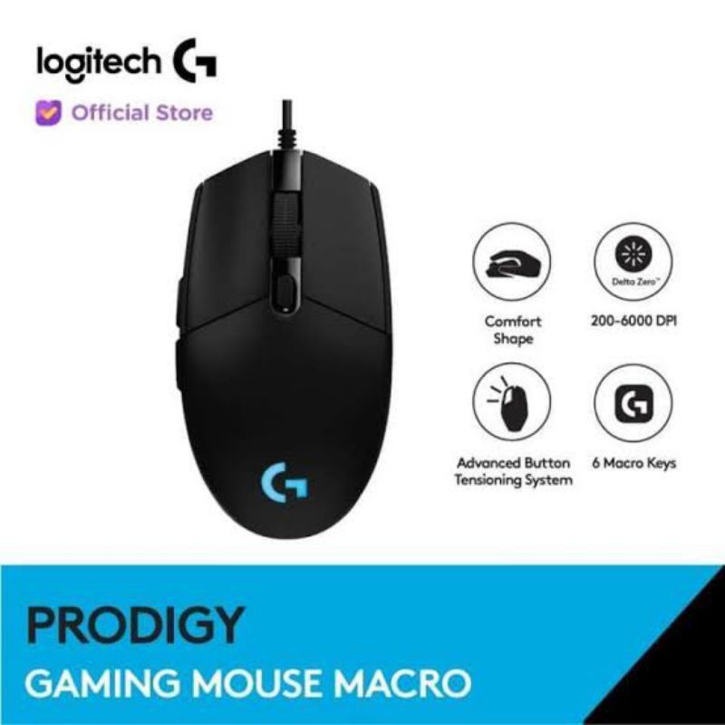 Jual Logitech G103 Prodigy Marco Gaming Mouse Original | Shopee Indonesia