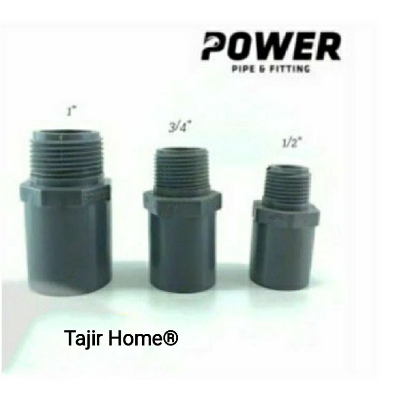 Jual Valve Socket AW Sok Drat Luar SDL Power 1" Inch | Shopee Indonesia