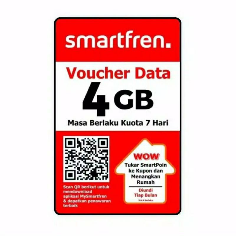 Jual VOUCHER SMARTFREN 4GB | Shopee Indonesia