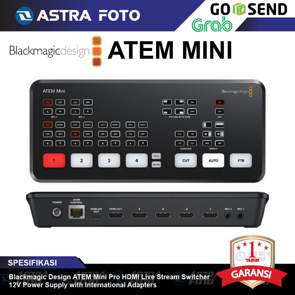 Jual BLACKMAGIC ATEM MINI LIVE STREAM SWITCHER | Shopee Indonesia