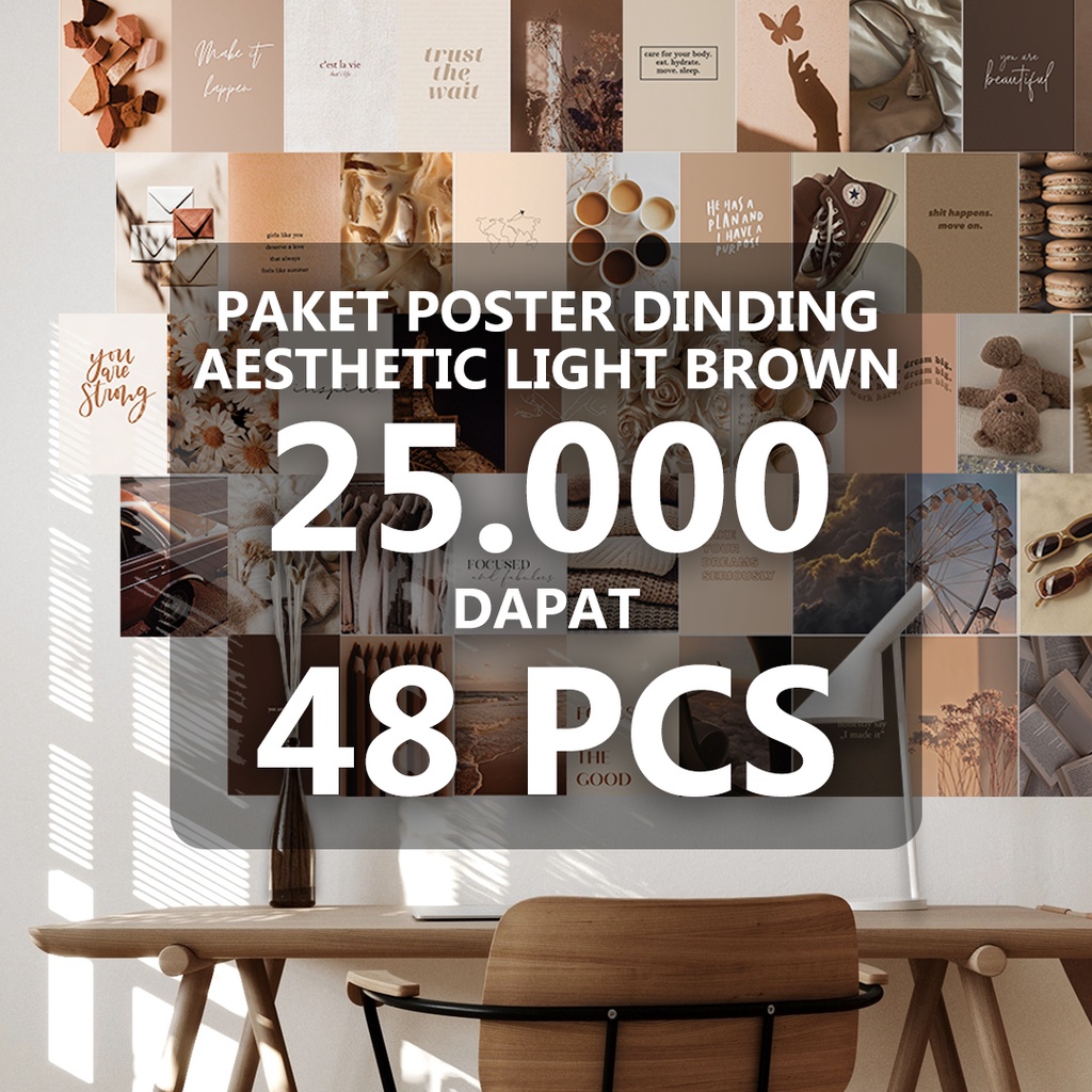 Jual Poster Dinding Aesthetic Isi 48 Poster | Shopee Indonesia