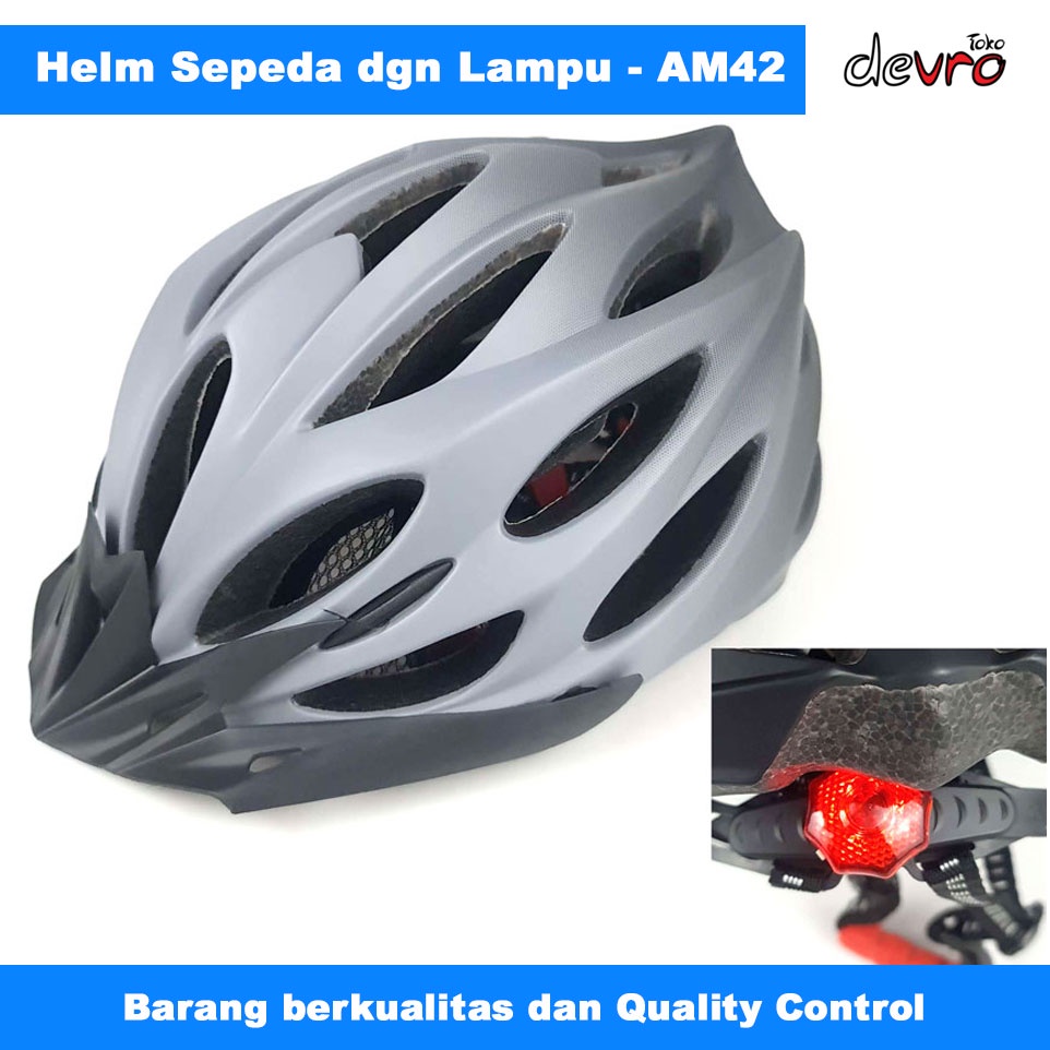 Jual Helm Sepeda dgn Lampu LED - Ultralight Breathable Cycling Helmet ...