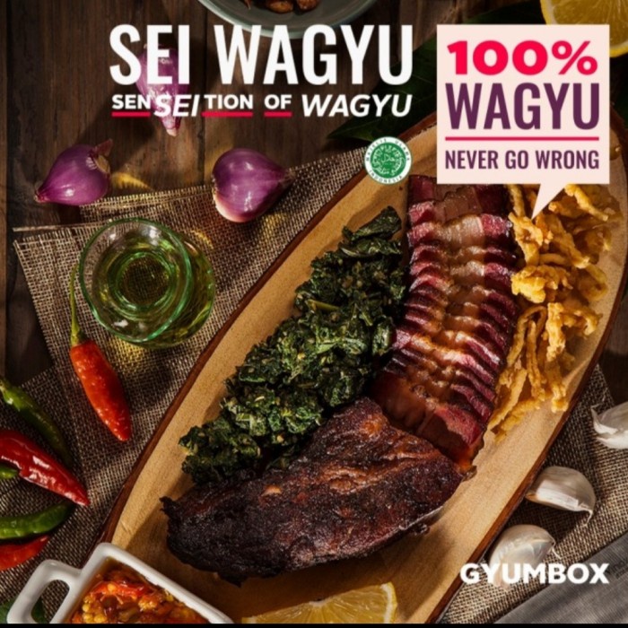 Jual SEI SAPI WAGYU Daging Sapi Asap Gyumbox Frozen Food Makanan Instan ...