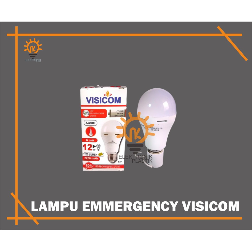 Jual KUALITAS JAMINAN!!! Lampu Ajaib AC/DC / Lampu Emergency/ Lampu Darurat VISICOM 12WATT ...
