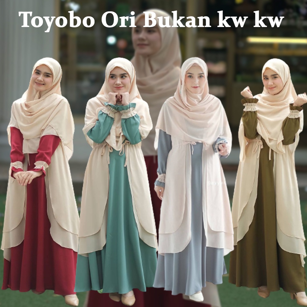 Jual Gamis Remaja Toyobo Premium Terbaru Kombinasi Kekinian Diayu ...