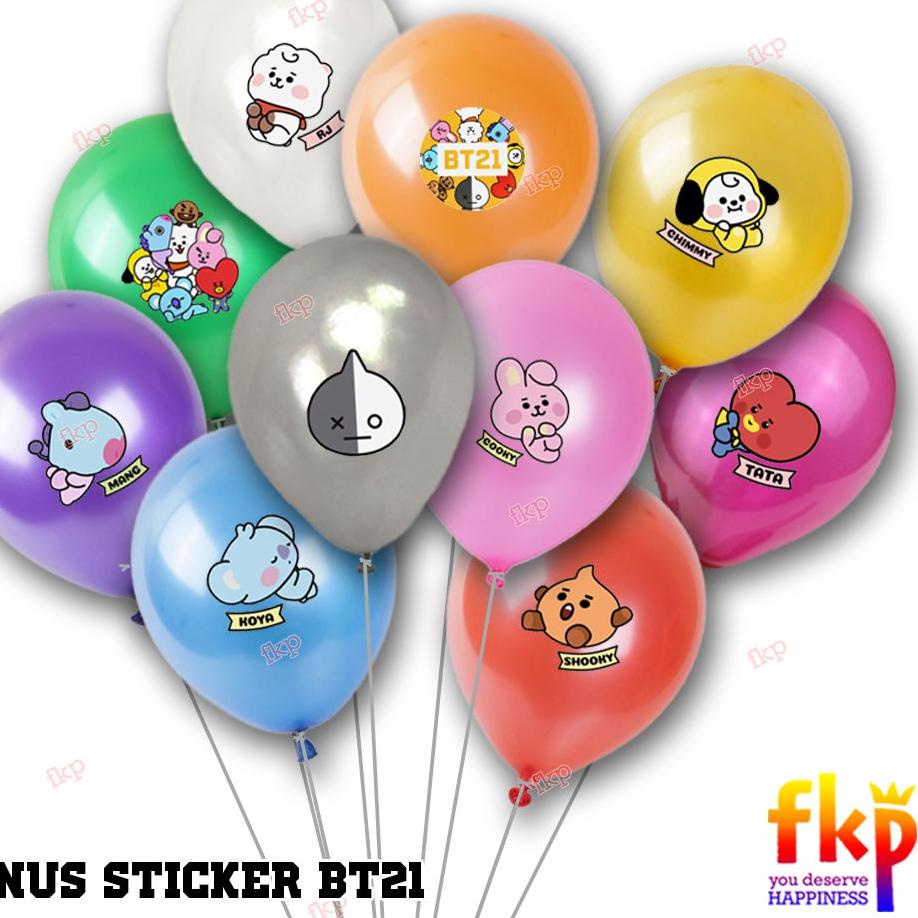 Jual [KODE BARANG 8K841] FUN KIDS PARTY Balon BT21 / Balon Latex ...