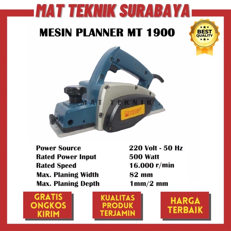 Jual Mesin Planner MT 1900 NDP / Ketam / Sugu / Pasrah Kayu / Planer ...
