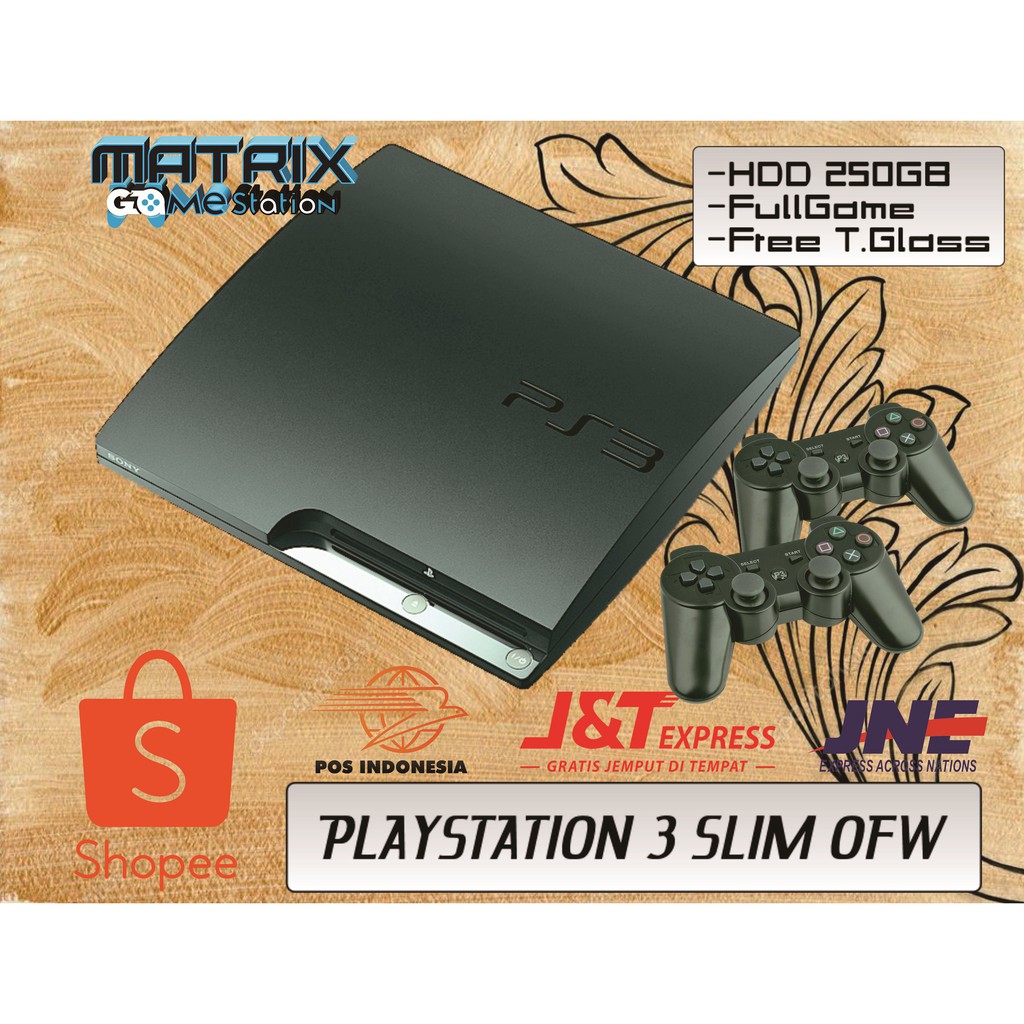 Jual Sony PS 3 SLIM OFW 250GB FULL GAMES 2 STICK PROMO MURAH | Shopee ...