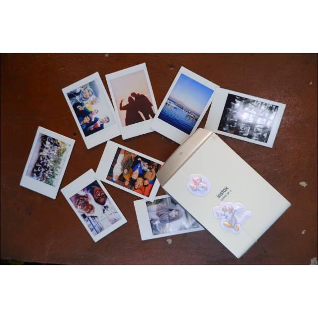 Jual Cetak Polaroid Fujifilm Instax Mini frame putih polos ORI ASLI ...