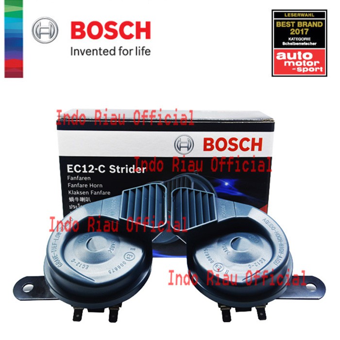 Jual Klakson Keong Strider EC12-C 12V Bosch Asli Original - Water & Dust Resistance SET ...