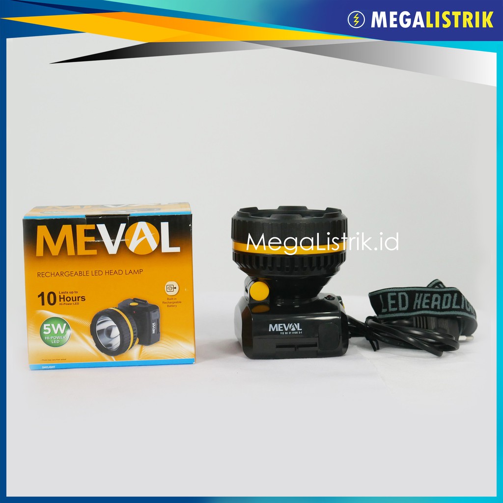 Jual MEVAL SENTER KEPALA / HEADLAMP / HEAD LAMP LED 5W / 5 WATT ...