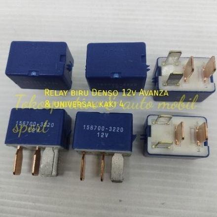 Jual Relay biru kaki 4 Denso 12v Avanza Riley universal relay biru ...