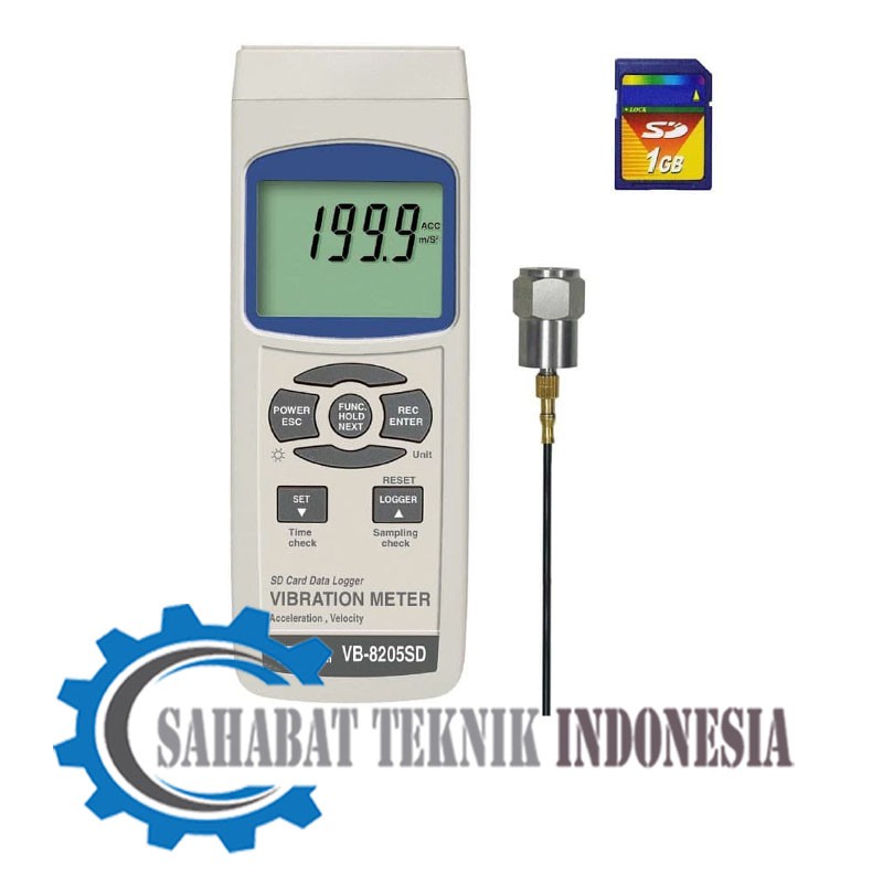 Jual LUTRON VB-8205SD Vibration Meter Metric & Imperial display unit ...