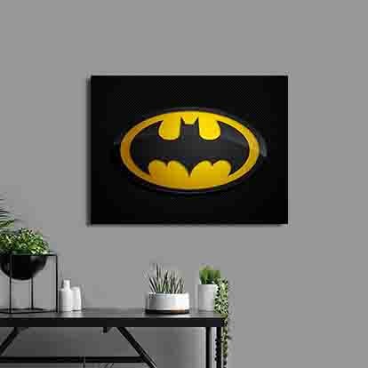 Jual Poster Logo Batman Hiasan Dinding Dekorasi Untuk Rumah Kamar Pria ...