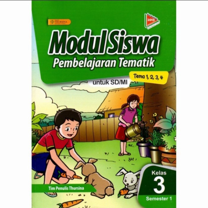 Jual BUKU MODUL SISWA PEMBELAJARAN TEMATIK KELAS 3 SD SEMESTER 1 THURSINA | Shopee Indonesia