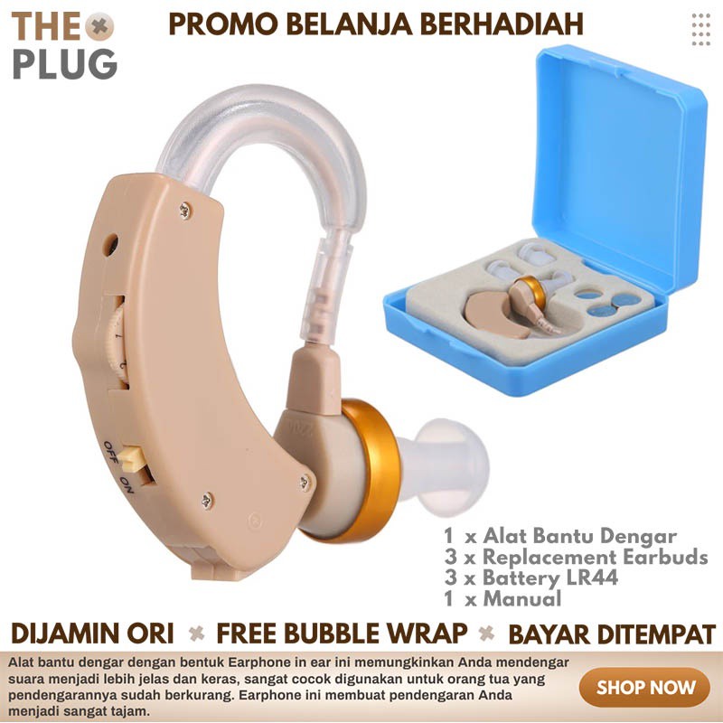 Jual alat bantu dengar pendengaran pendengar telinga orang tua hearing aid mini Wireless Tanpa ...