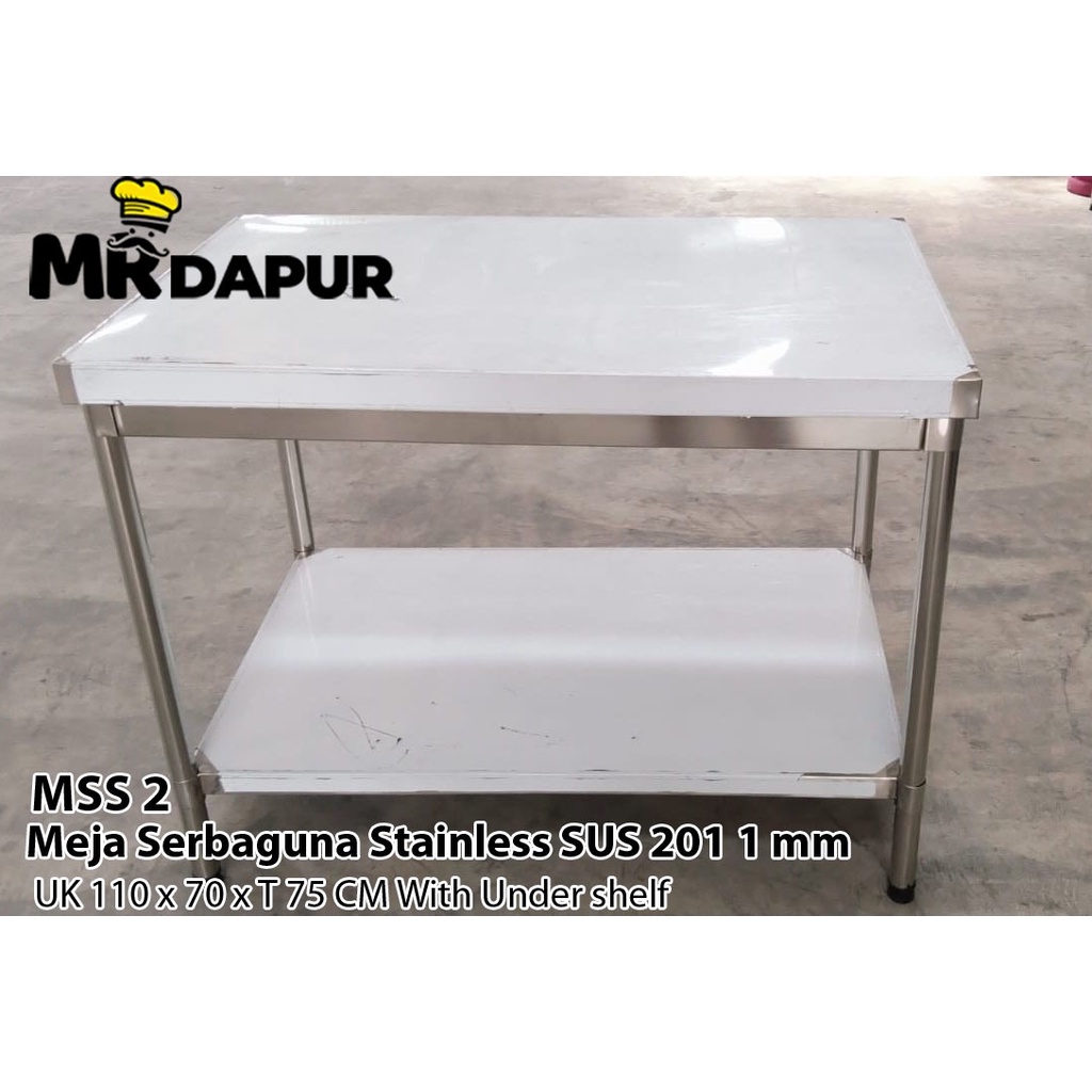Jual Rak Meja Dapur Serbaguna Stainless MSS2 | Shopee Indonesia