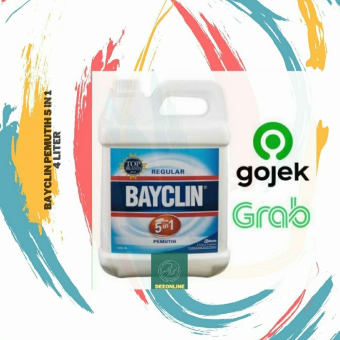 Jual BAYCLIN PEMUTIH 5 in 1, 4 Liter (Khusus Grab dan Gojek) | Shopee ...