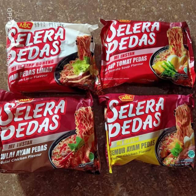 Jual Mie Abc selera pedas mi instan 70 gram | Shopee Indonesia