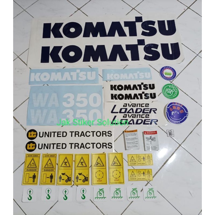 Jual Stiker Excavator Komatsu WA350 Sticker Alat Berat | Shopee Indonesia