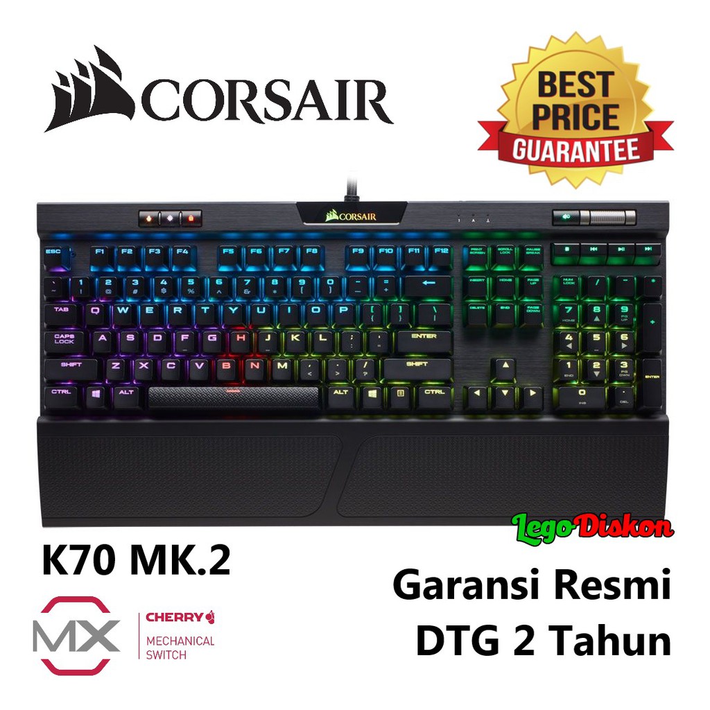 Jual CORSAIR K70 MK2 Mechanical Keyboard RGB - GARANSI RESMI DTG ...