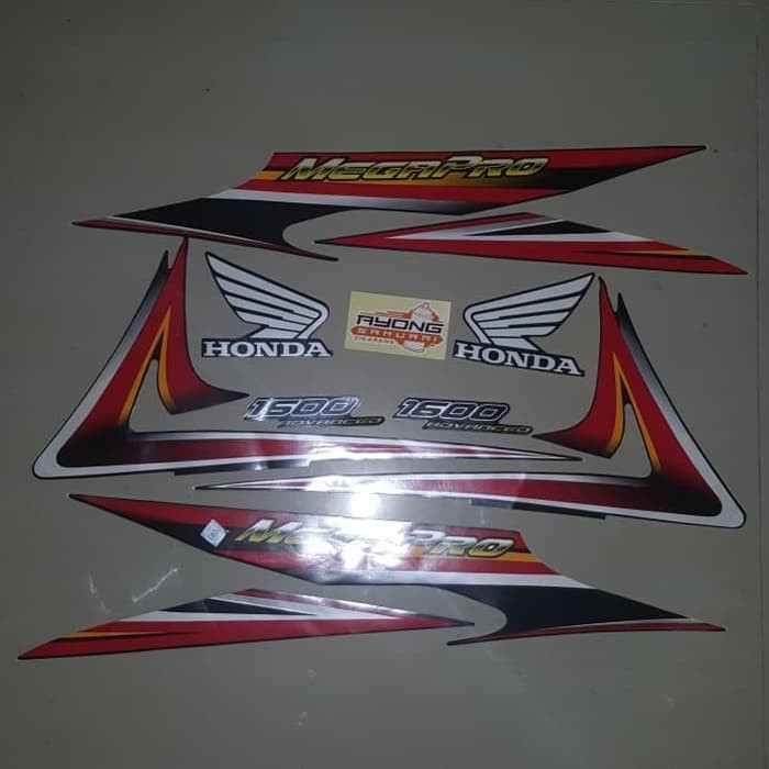 Jual STRIPING MEGAPRO PRIMUS 2006 HITAM (MERAH) | Shopee Indonesia