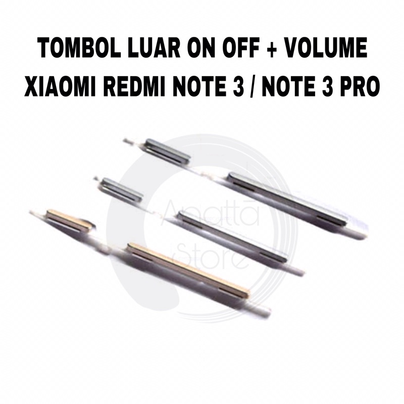 Jual TOMBOL LUAR ON OFF VOL XIAOMI REDMI NOTE 3 / NOTE 3 PRO - BUTTON KEYPAD | Shopee Indonesia