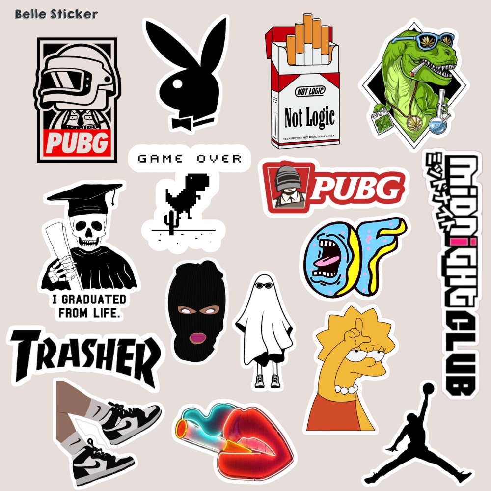 Jual Sticker Distro Pack | Sticker Aesthetic Pack | Sticker Laptop ...