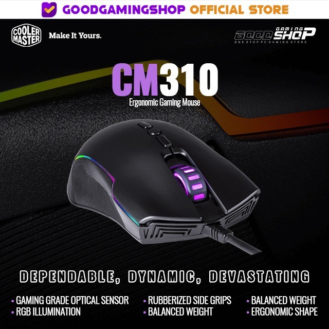 Jual Cooler Master Mouse CM310 - Gaming Mouse | Shopee Indonesia