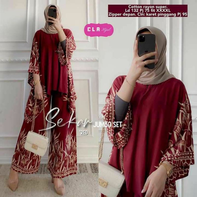 Jual Daster setelan Waka Motif Kembang Tulip Sekar Jumbo Set Monik Big ... Jual Daster setelan Waka Motif Kembang Tulip Sekar Jumbo Set Monik Big ...