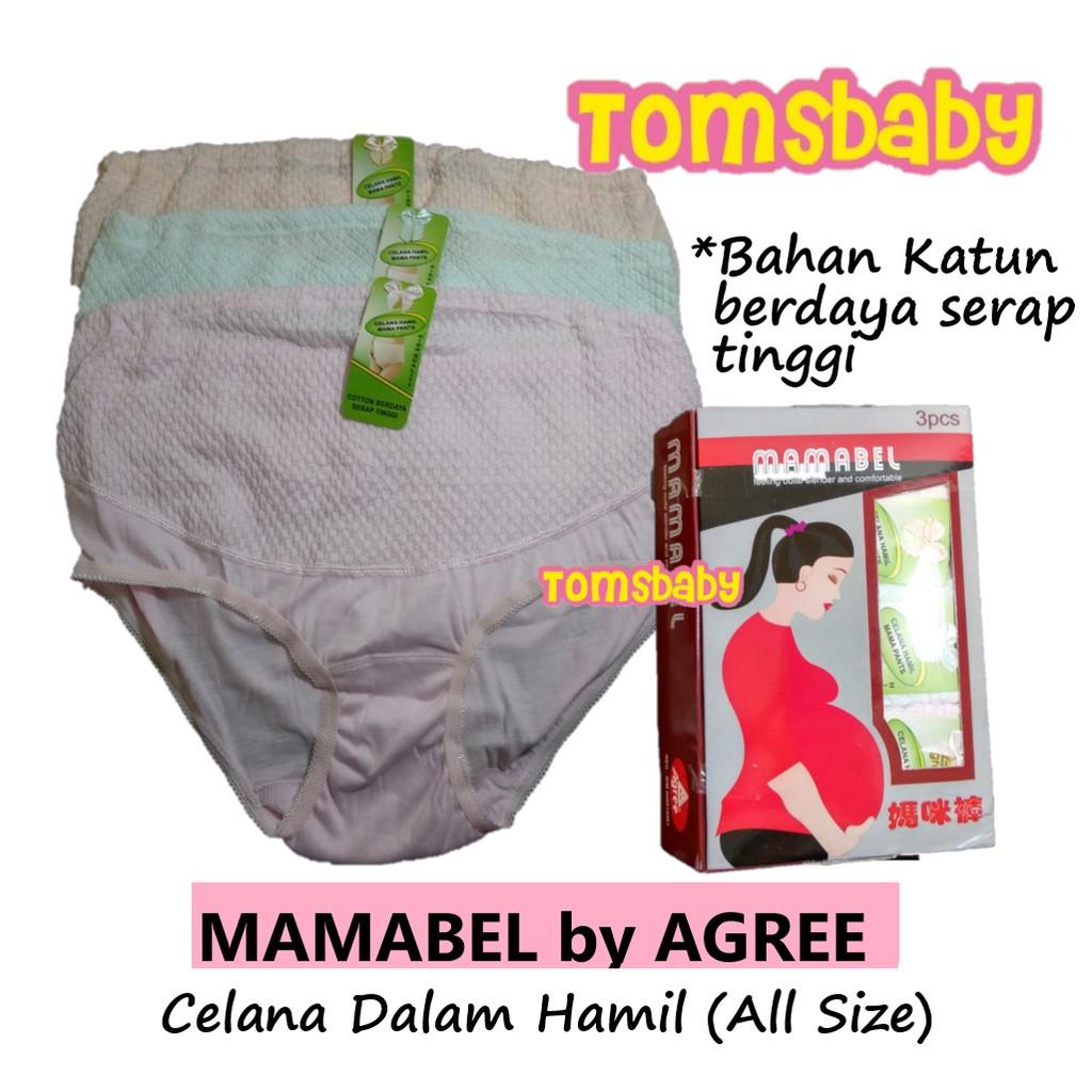 Jual [TOMS] MAMABEL by AGREE (1pcs) Celana Dalam Hamil FULL Sampai Perut (Dus Cokelat) | Celana ...
