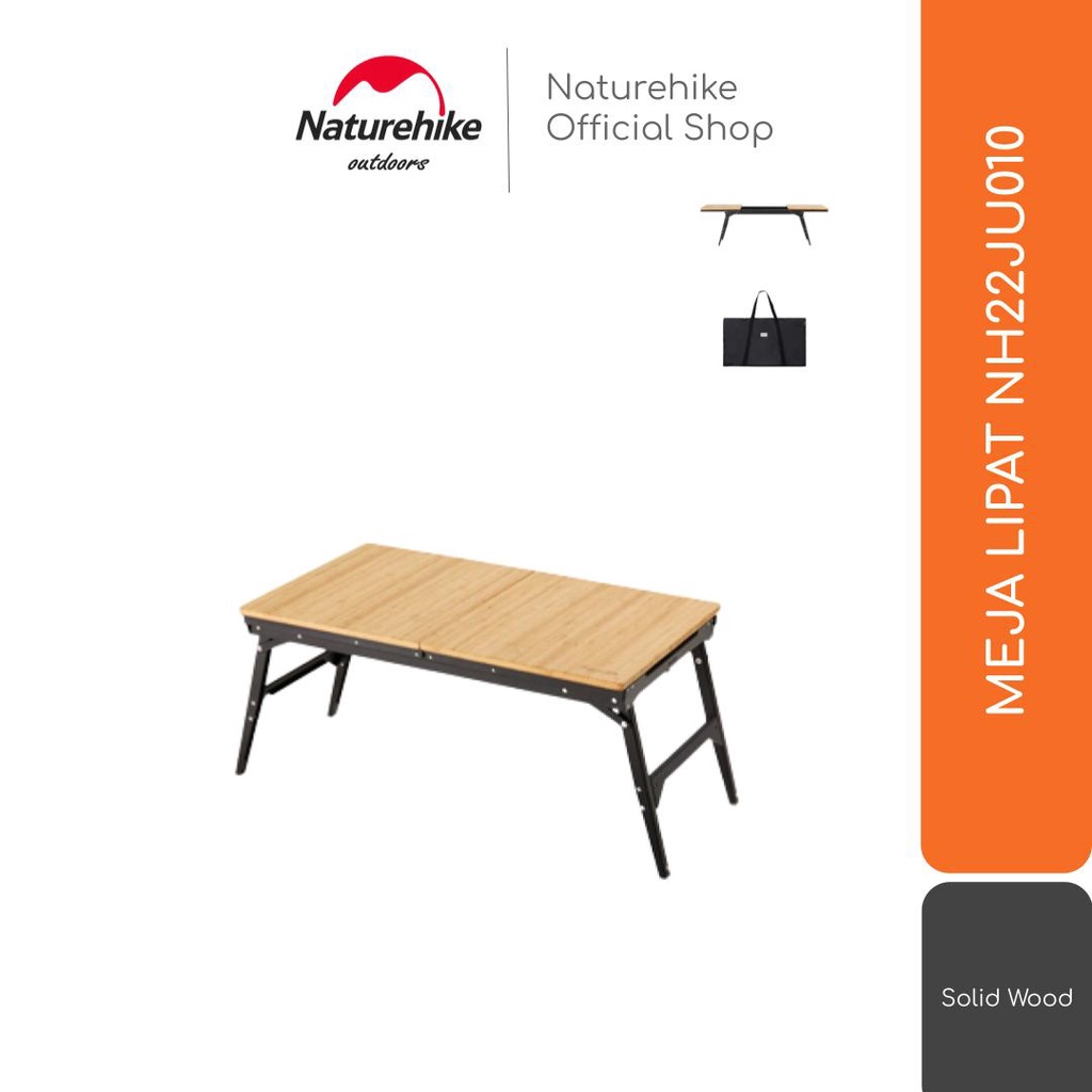 Jual MEJA LIPAT KAYU PORTABLE CAMPING OUTDOOR NATUREHIKE NH22JU010 ...