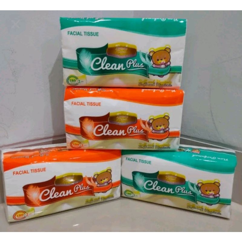 Jual Tisu Clean Plus 180 Sheet isi 4 pcs | Shopee Indonesia