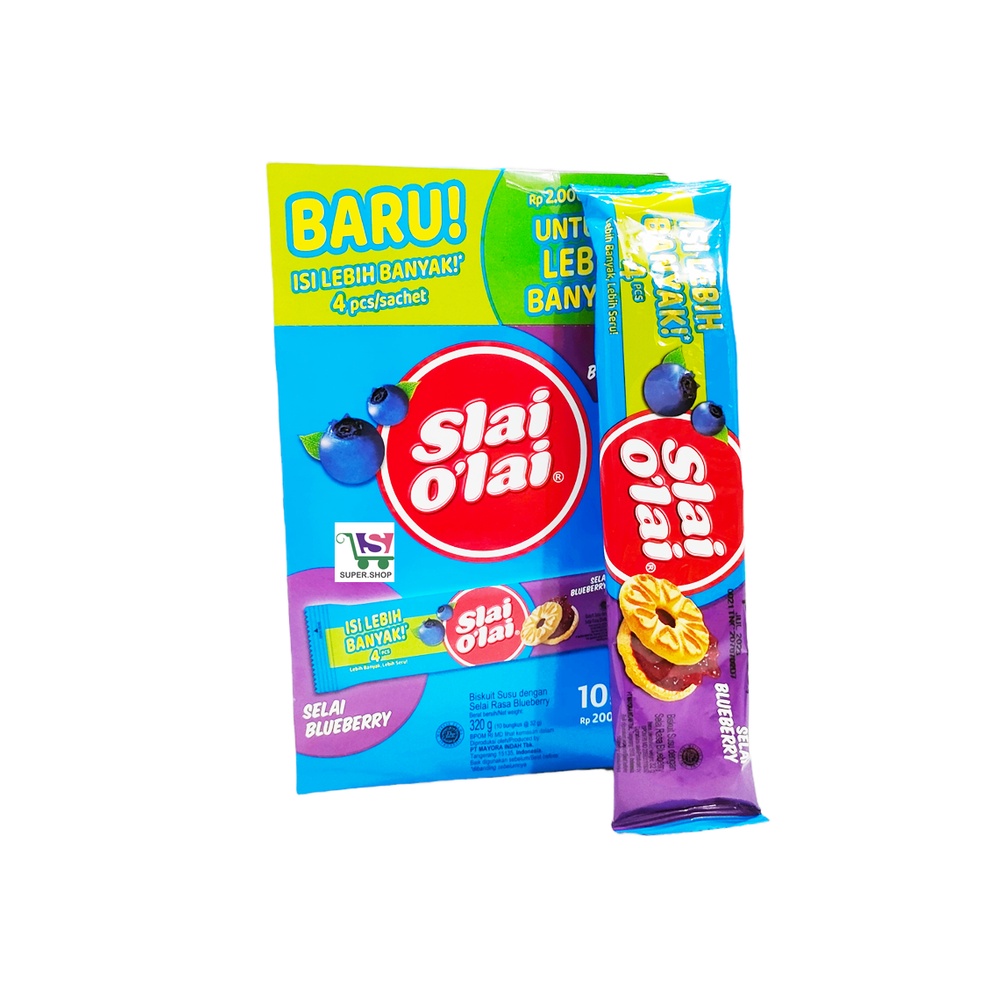 Jual Slai Olai Blueberry / Strawberry / Nanas (isi 10 pcs) Slai O'lai ...