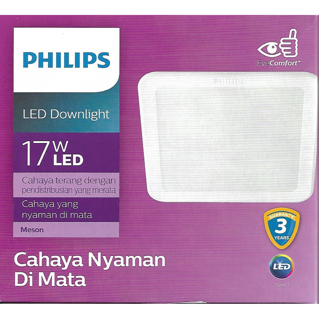 Jual PHILIPS DOWNLIGHT LED MESON KOTAK 17 W | Shopee Indonesia