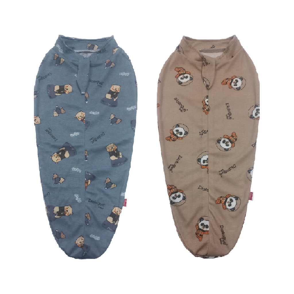 Jual Dialogue Baby Bedong Bayi Instan Topi Motif Cute Animal - DLB4231 ...