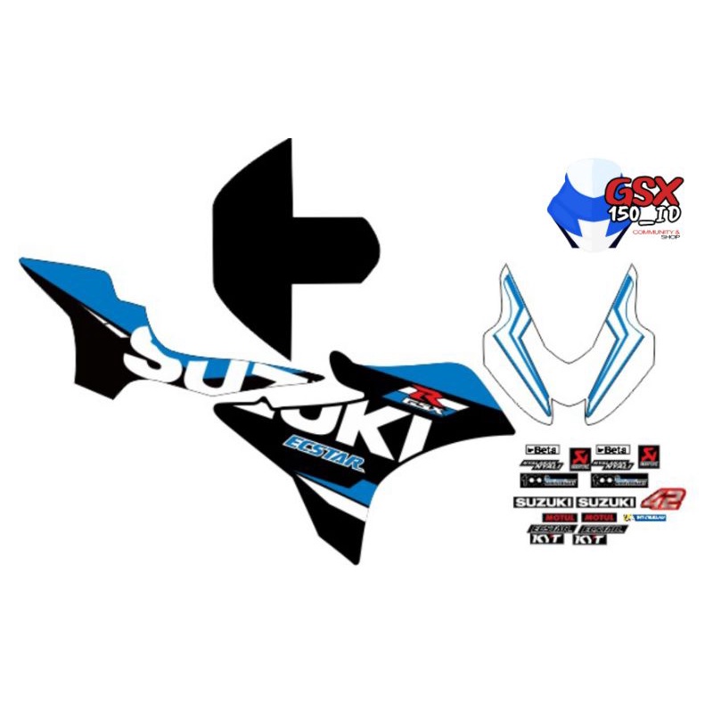 Jual Decal Custom GSX R 150 FREE STICKER LOGO | Shopee Indonesia