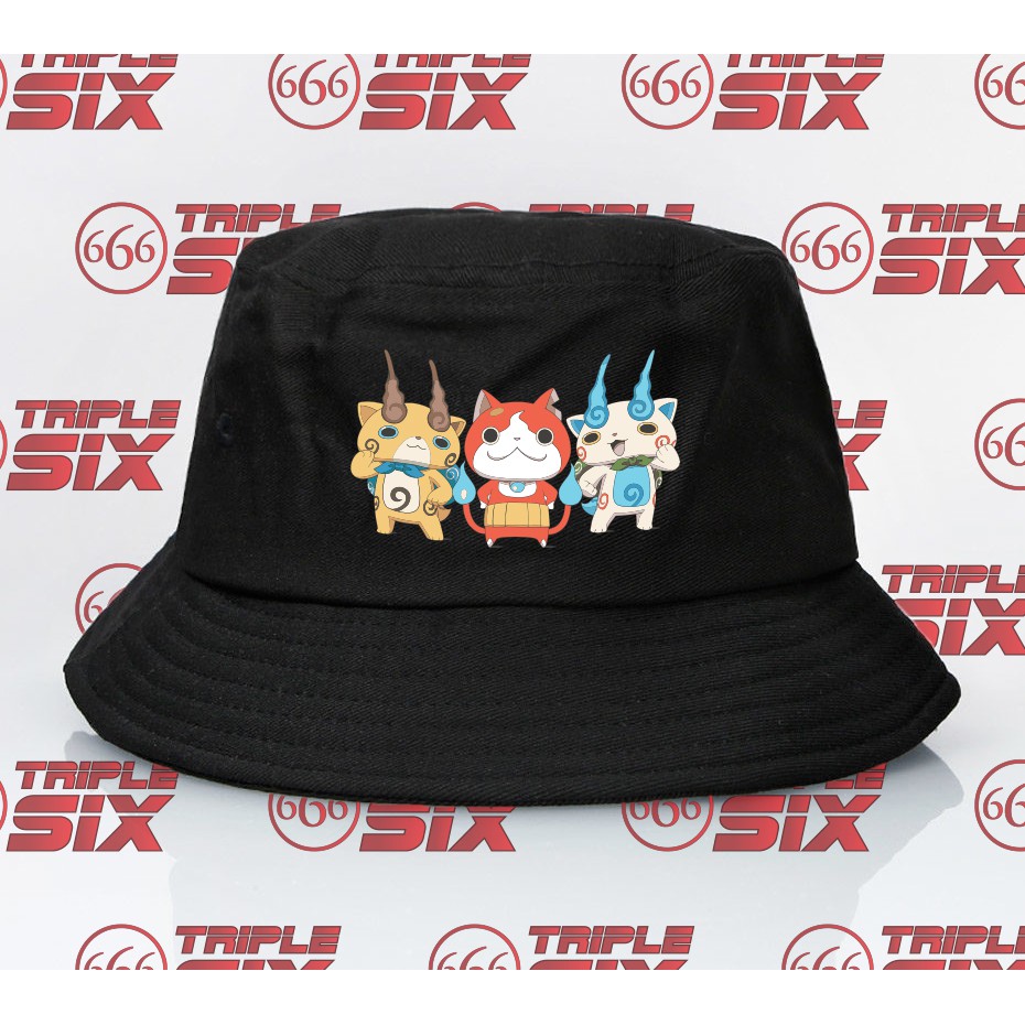 Jual topi Bucket Premium desain Anime Jepang Yo Kai Watch Robanyan ...