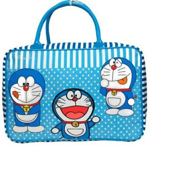 Jual ֍ Tas Travel Bag Doraemon Kanvas Renang Anak Dewasa Edisi Spesial ♦ | Shopee Indonesia