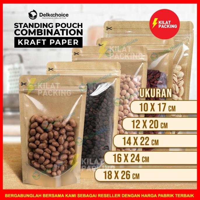 Jual STANDING POUCH VARIAN KOMBINASI TRANSPARAN / KEMASAN SNACK MURAH ...